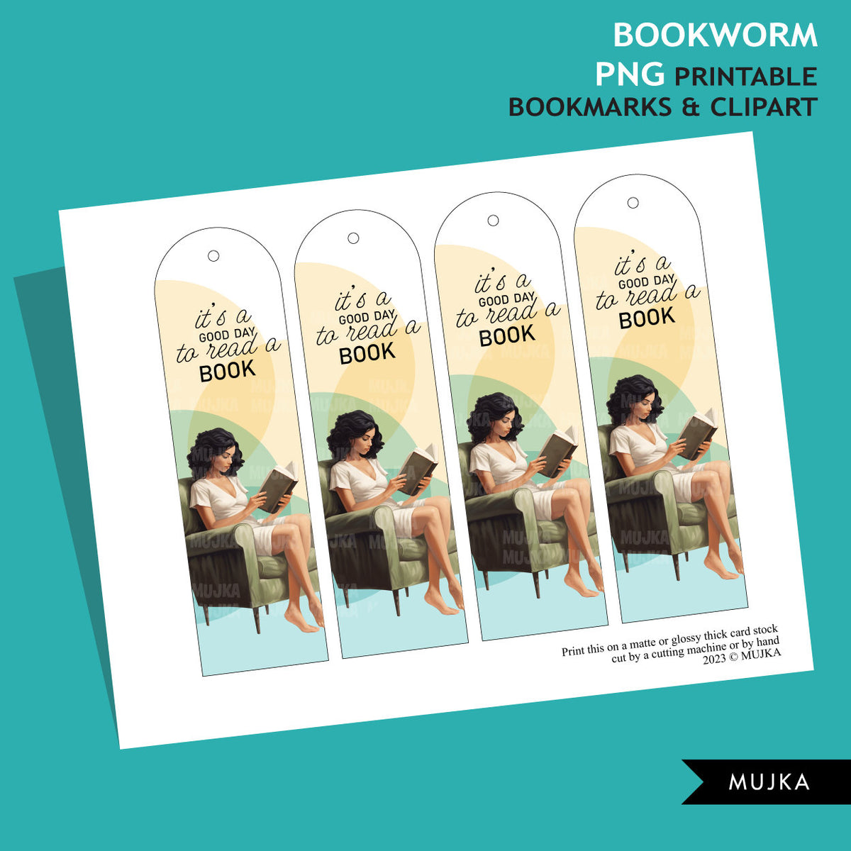 Bookworm png, Printable Bookmarks, Brunette woman reading png, Bookwor ...