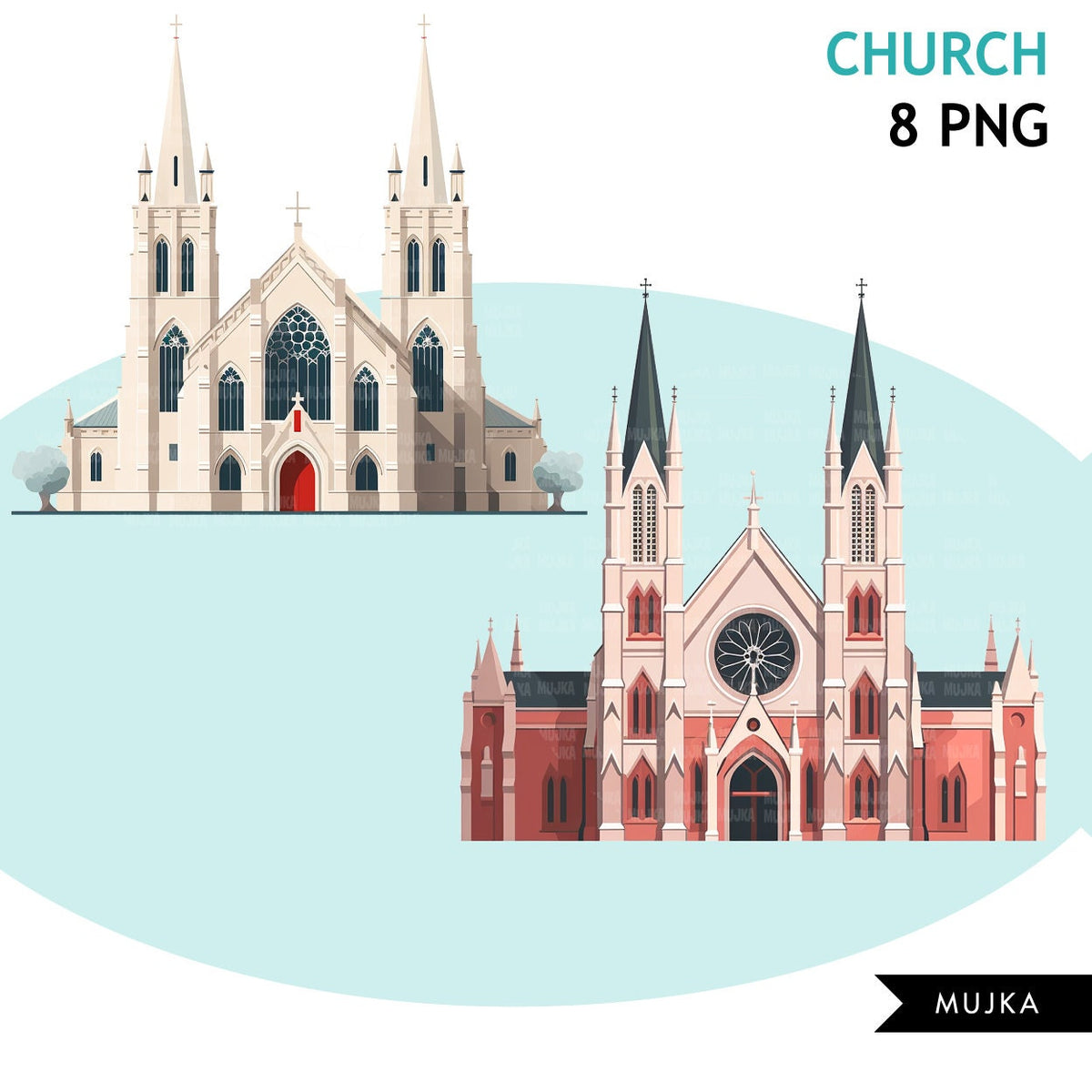 Church PNG Clipart, Christian churches, wedding clipart, Church Bundle ...