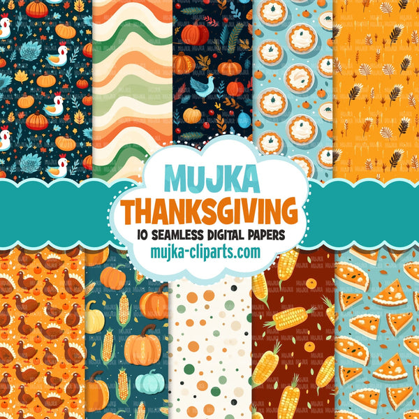 Fall digital paper Pumpkin spice digital paper Thanksgiving digital pa ...