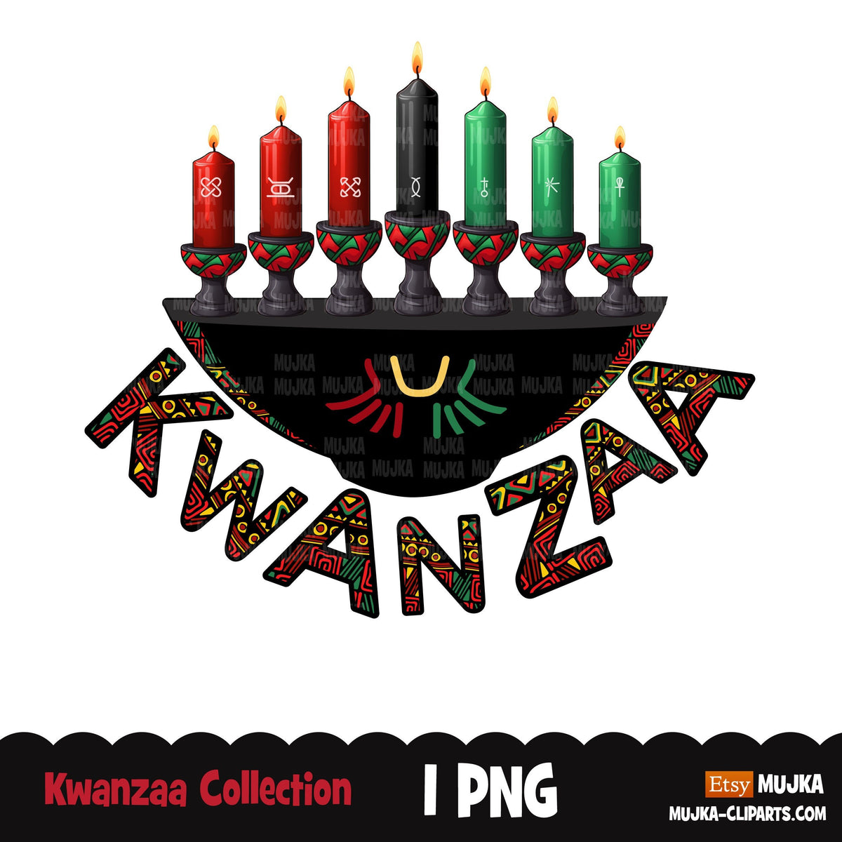 Kwanzaa png, Kwanzaa sublimation designs digital download, African her ...
