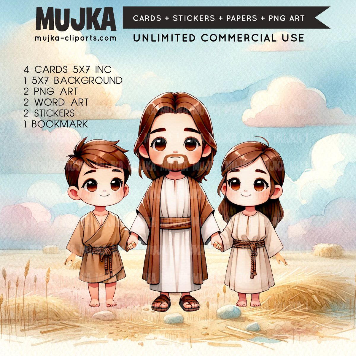 Easter PNG Clipart Bundle, Jesus Christ Sublimation designs, Religious ...