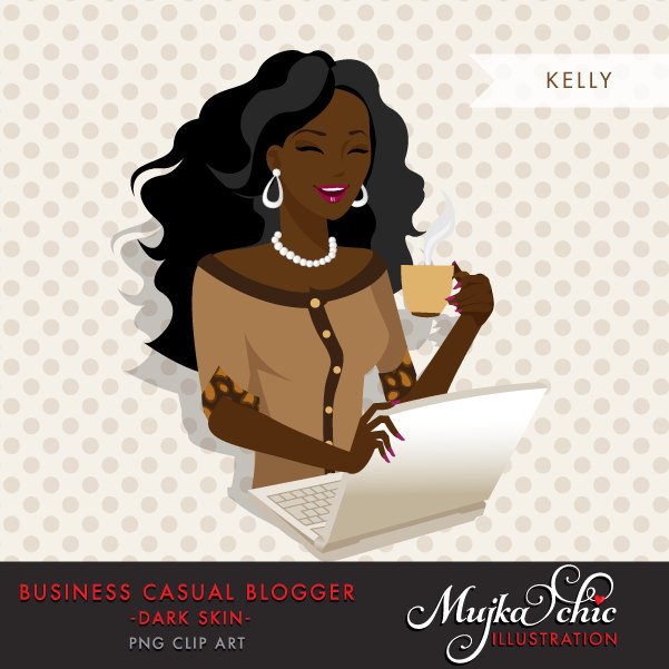 Black Blogger Avatar – MUJKA CLIPARTS